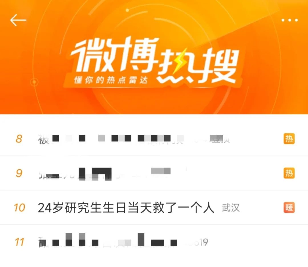 热搜第一!湖工大谢博,生日救人